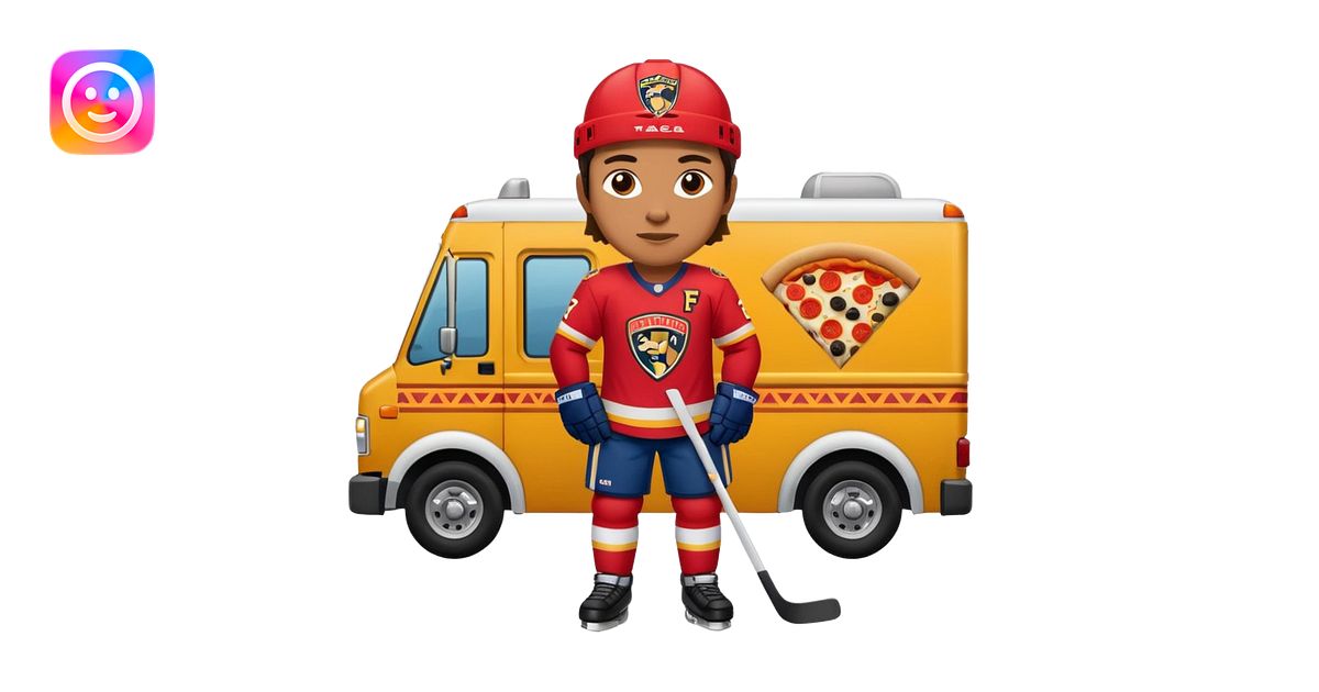 The galaxy with a with a Florida Panthers player With a taco truck and ...