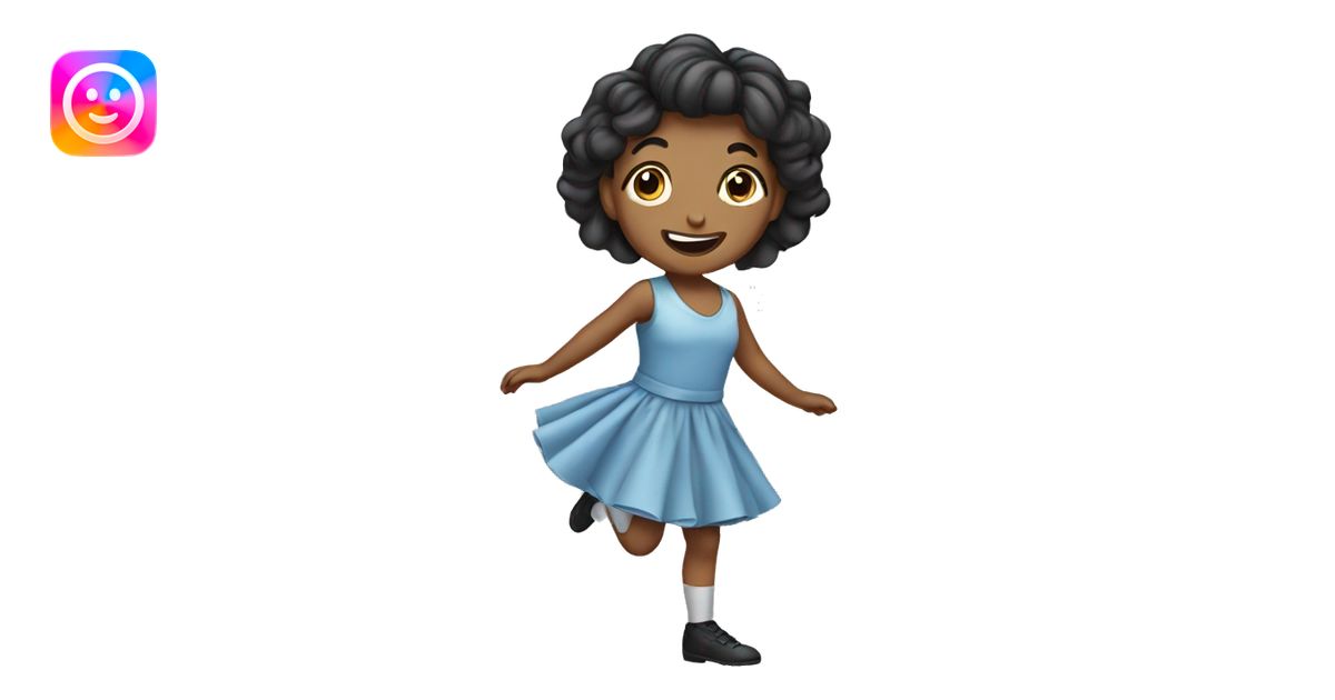 Girl doing curtsy and bow emoji | AI Emoji Generator