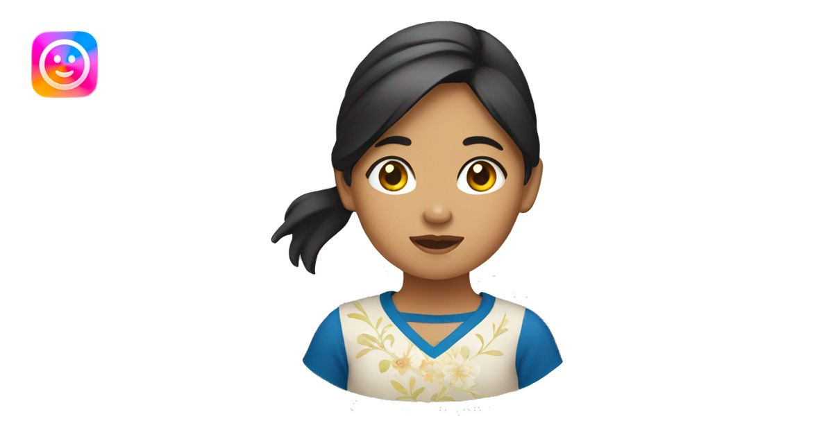 Filipino girl emoji | AI Emoji Generator