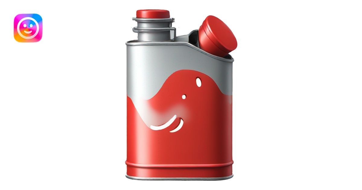 Oil can red color emoji | AI Emoji Generator