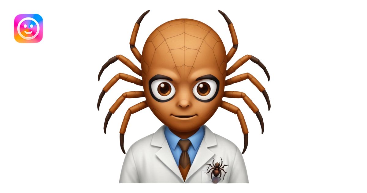 spider in a lab coat emoji | AI Emoji Generator