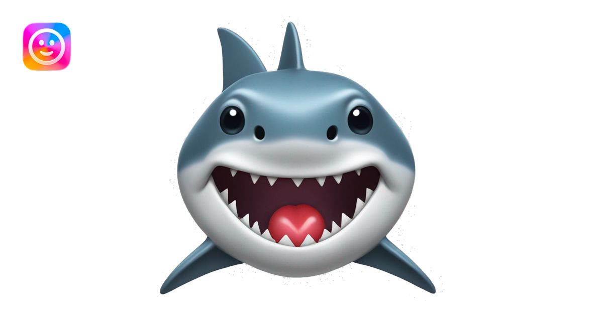 Shark with heart eyes emoji | AI Emoji Generator