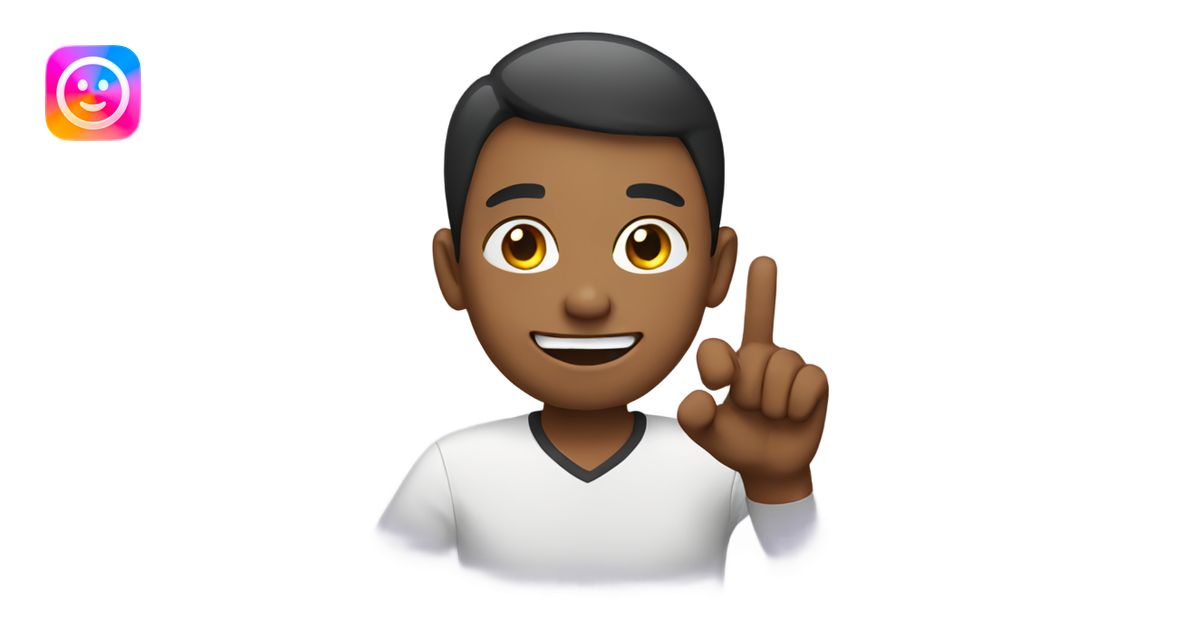 Smile emoji with sign language emoji | AI Emoji Generator