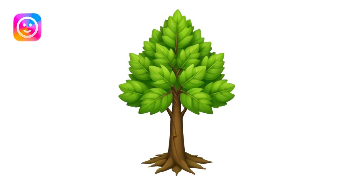 create a dnd style young_tree.png using 48x48 pixels size emoji | AI ...
