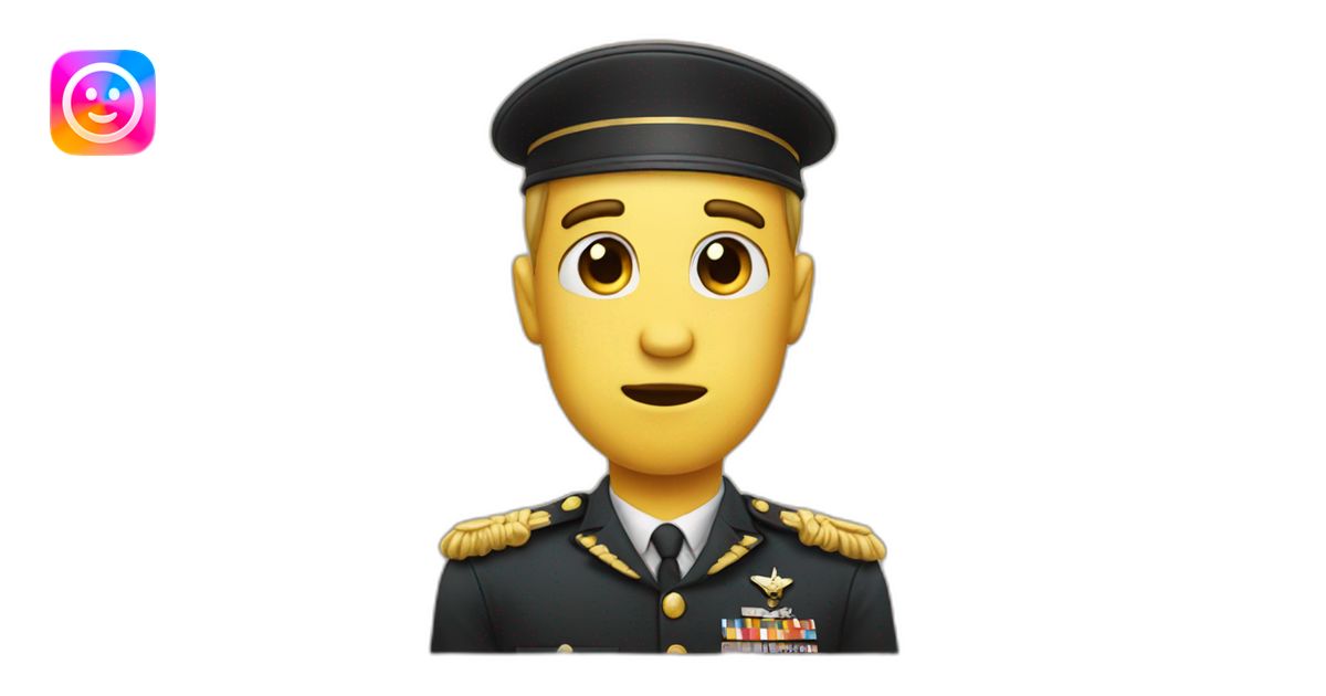 Saluting face emoji combined with the disappoint face emoji emoji | AI ...
