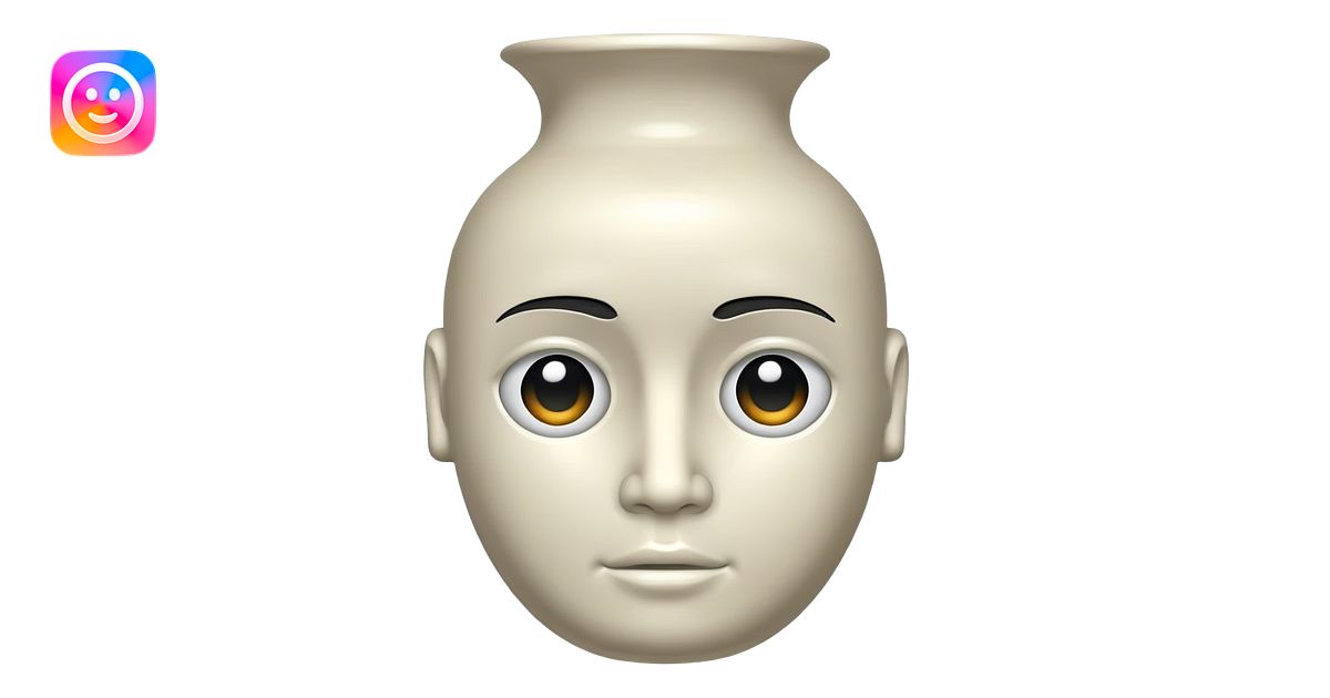 Vase human head emoji | AI Emoji Generator