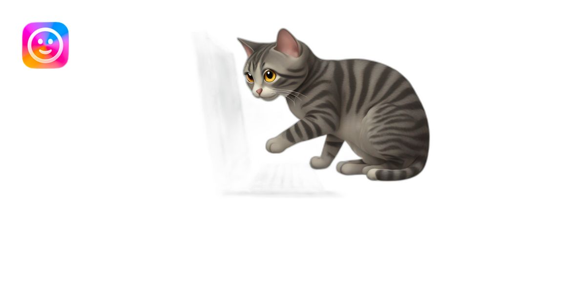 cat dramatically typing on a computer keyboard emoji | AI Emoji Generator