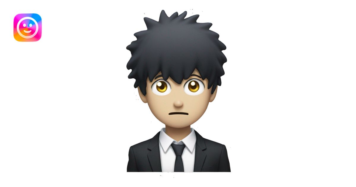 Mob psycho 100 emoji | AI Emoji Generator