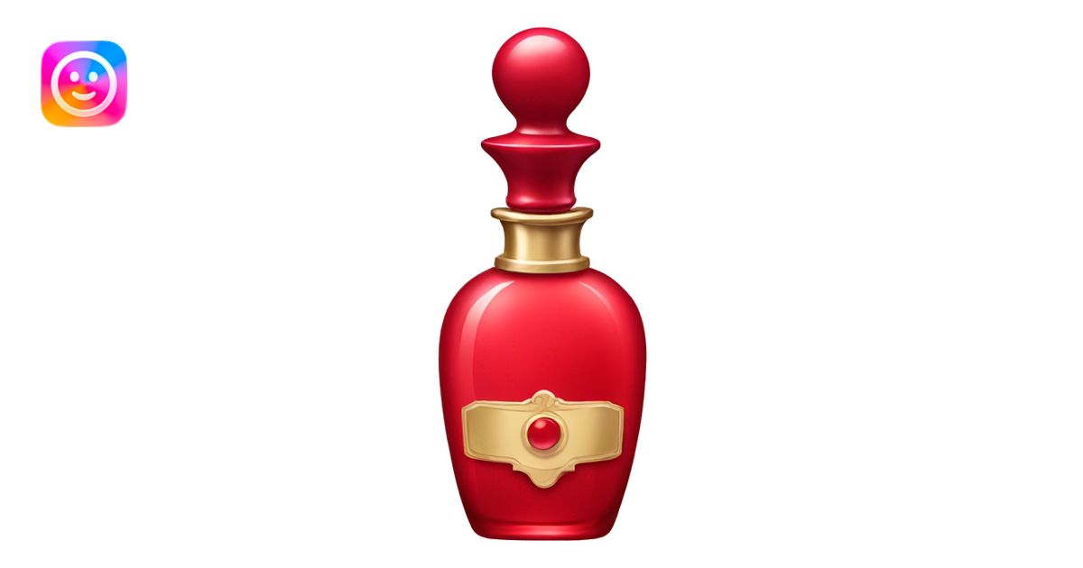 Red perfume emoji | AI Emoji Generator