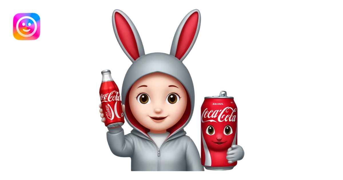 Red soda can as its head and a body resembling a bottle can . The can ...