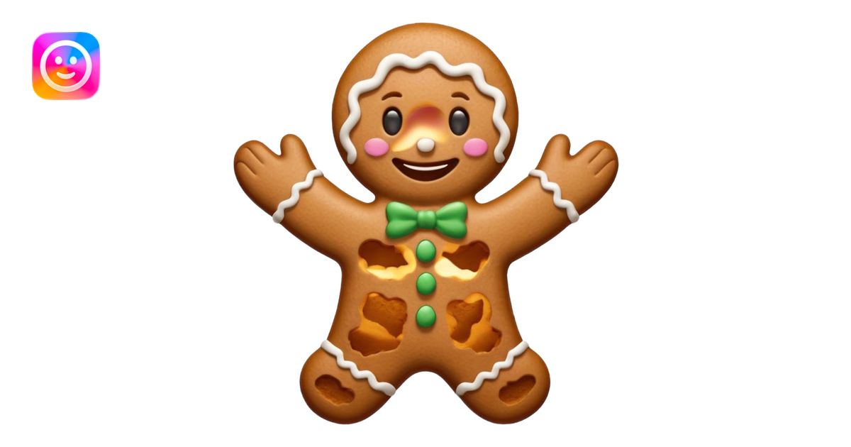 thumb up in gingerbread style emoji | AI Emoji Generator