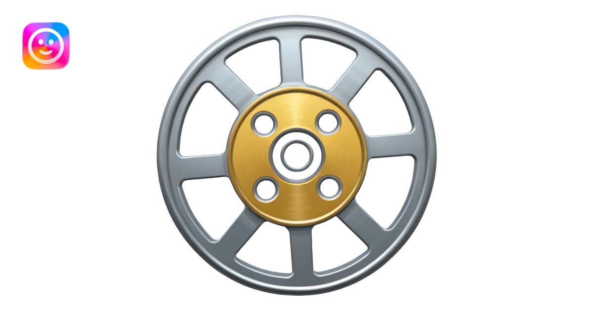 high definition emoji of a film reel with crisp edges emoji | AI Emoji ...