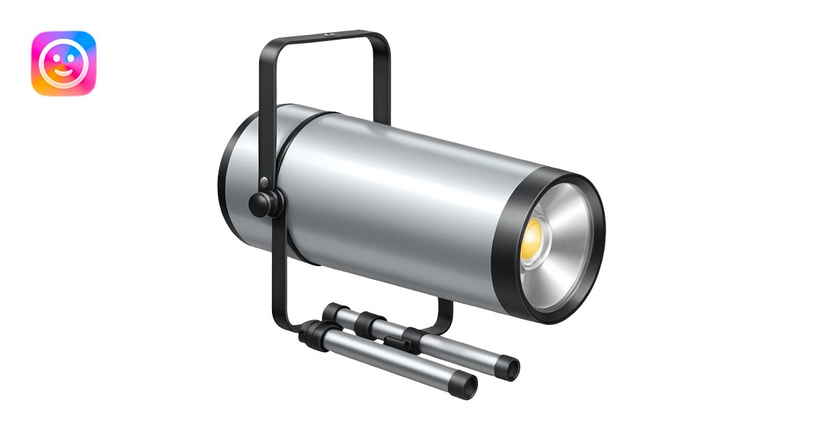 Stage light projectors emoji | AI Emoji Generator