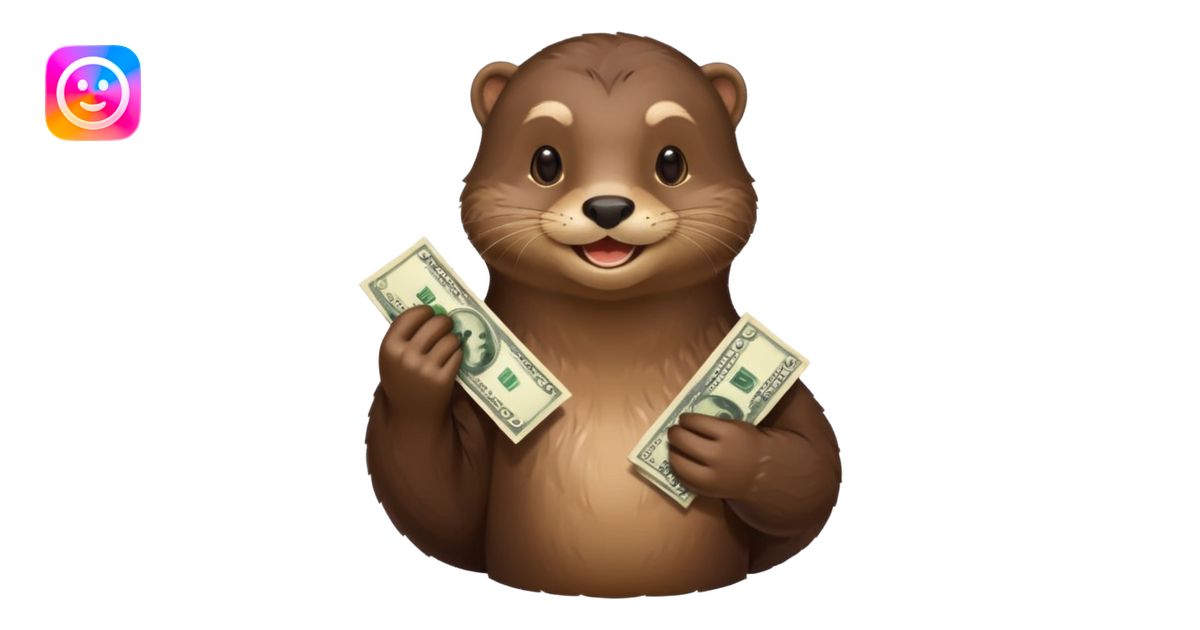 generate a take my money otter emoji emoji | AI Emoji Generator