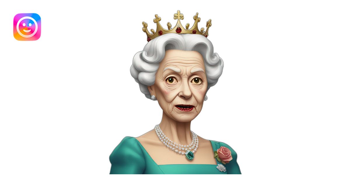 zombie queen Elizabeth emoji | AI Emoji Generator