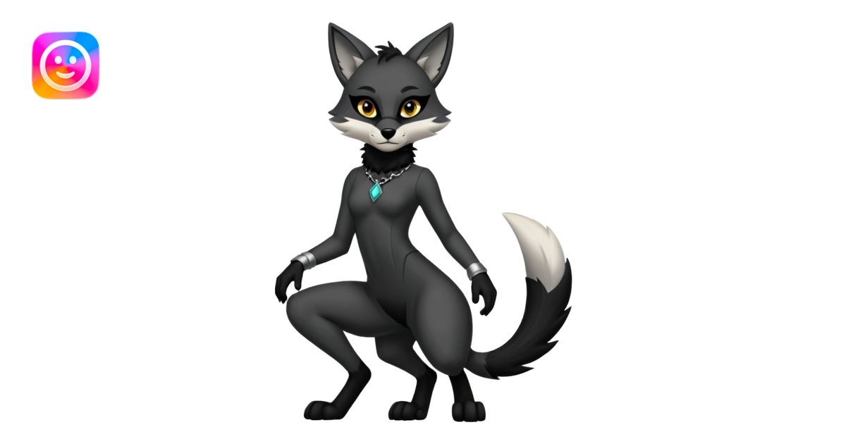 Edgy modern anthro furry by Falvie, LiLaiRa, AngieWolf emoji | AI Emoji ...