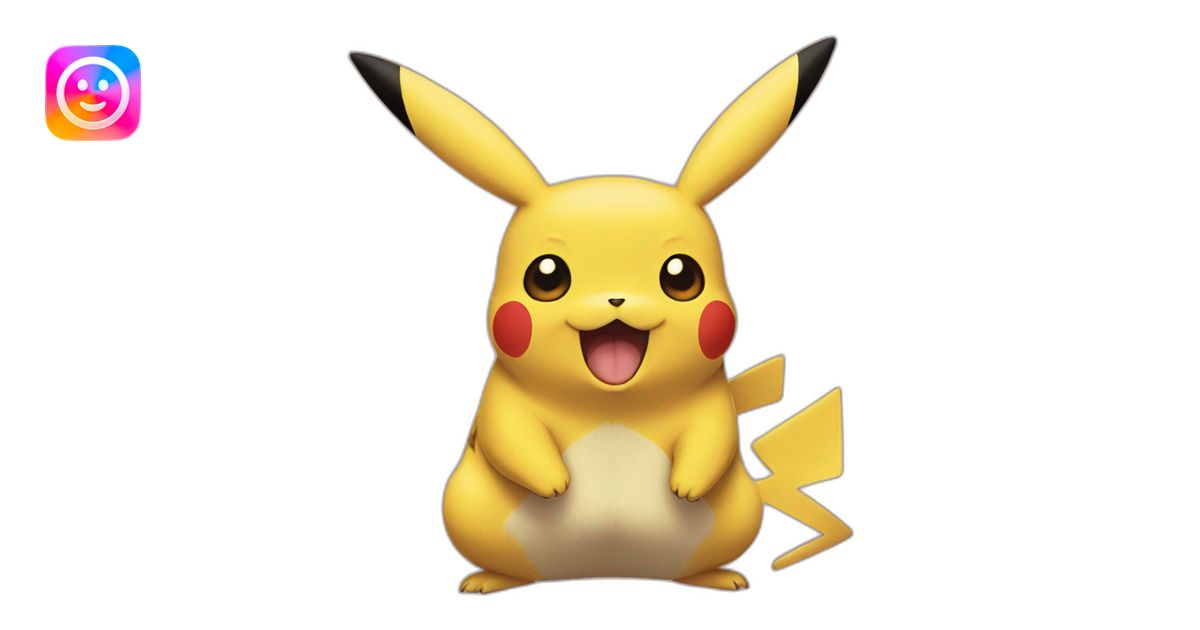 pikachu face emoji | AI Emoji Generator