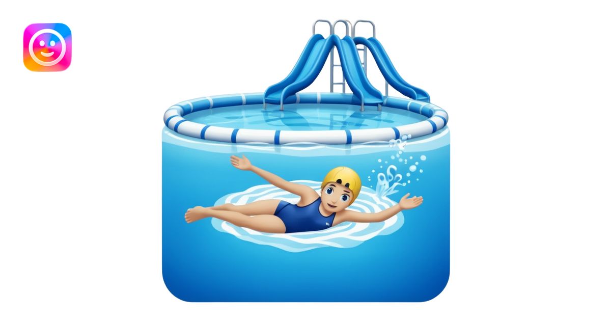 Water park swimming pool emoji | AI Emoji Generator