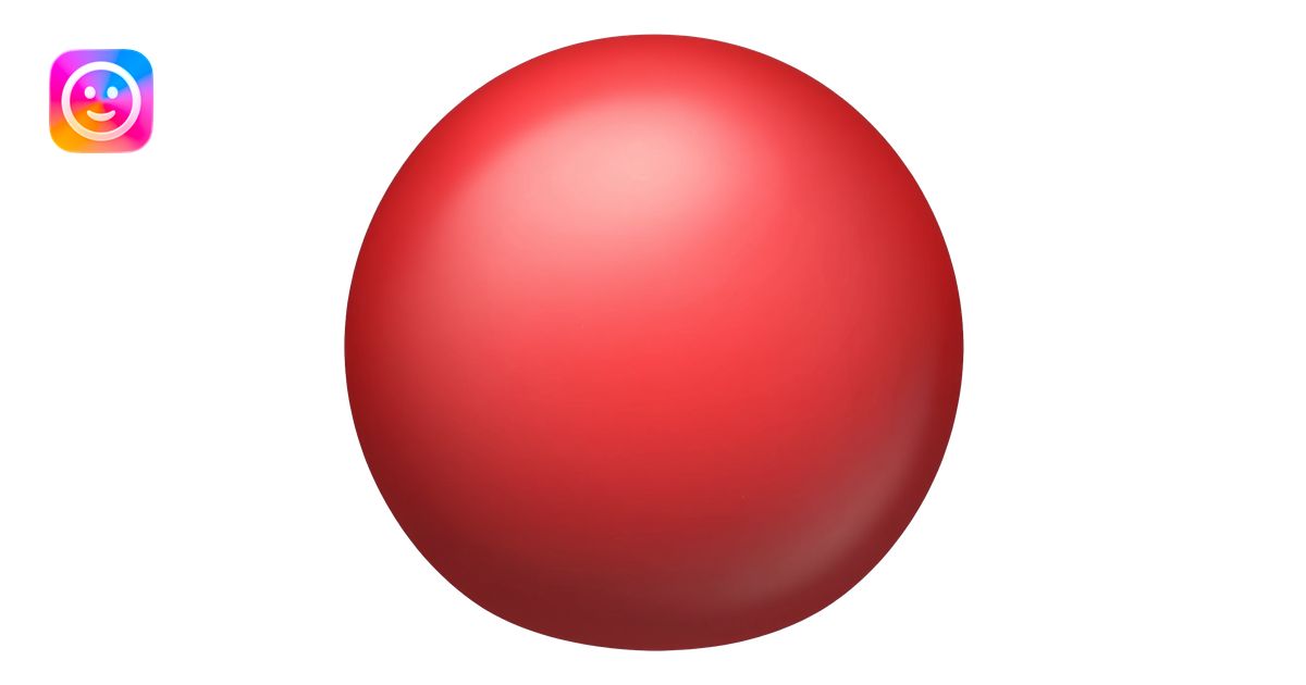 Red bullet point emoji | AI Emoji Generator