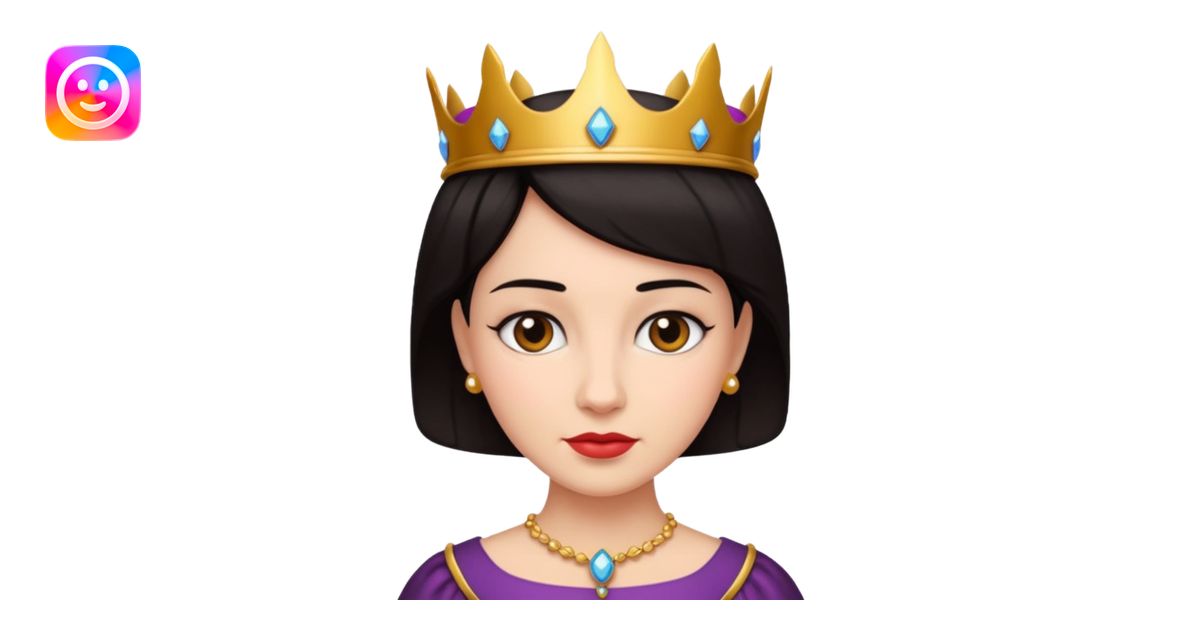 short hair queen emoji | AI Emoji Generator
