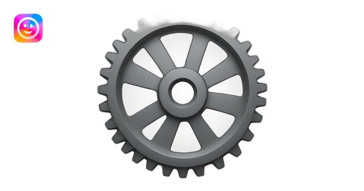 gears emoji | AI Emoji Generator