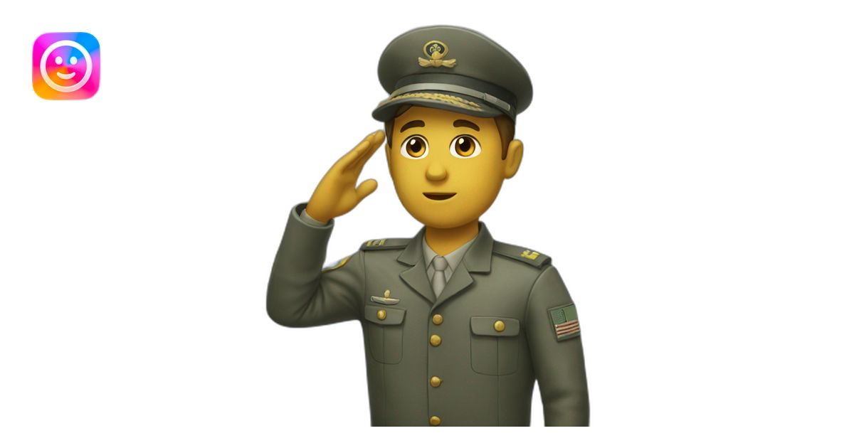 Salute emoji | AI Emoji Generator