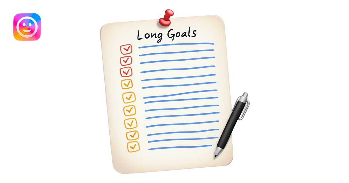long-term goals emoji | AI Emoji Generator