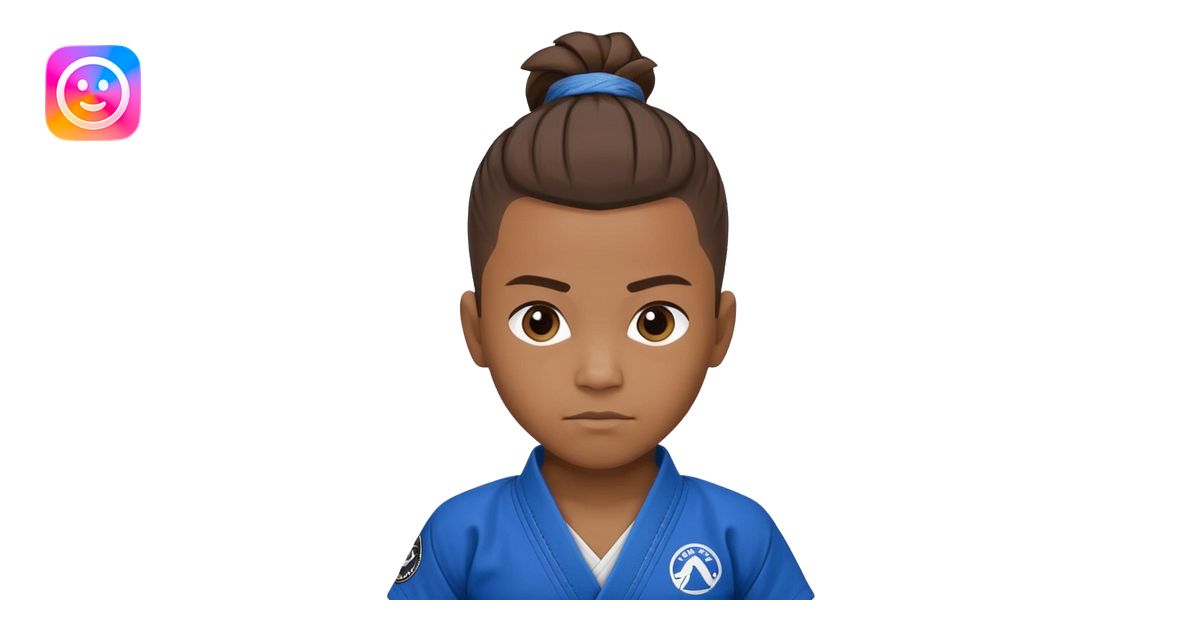 black jiu jitsu instructor with ponytail and a low taper fade sides ...