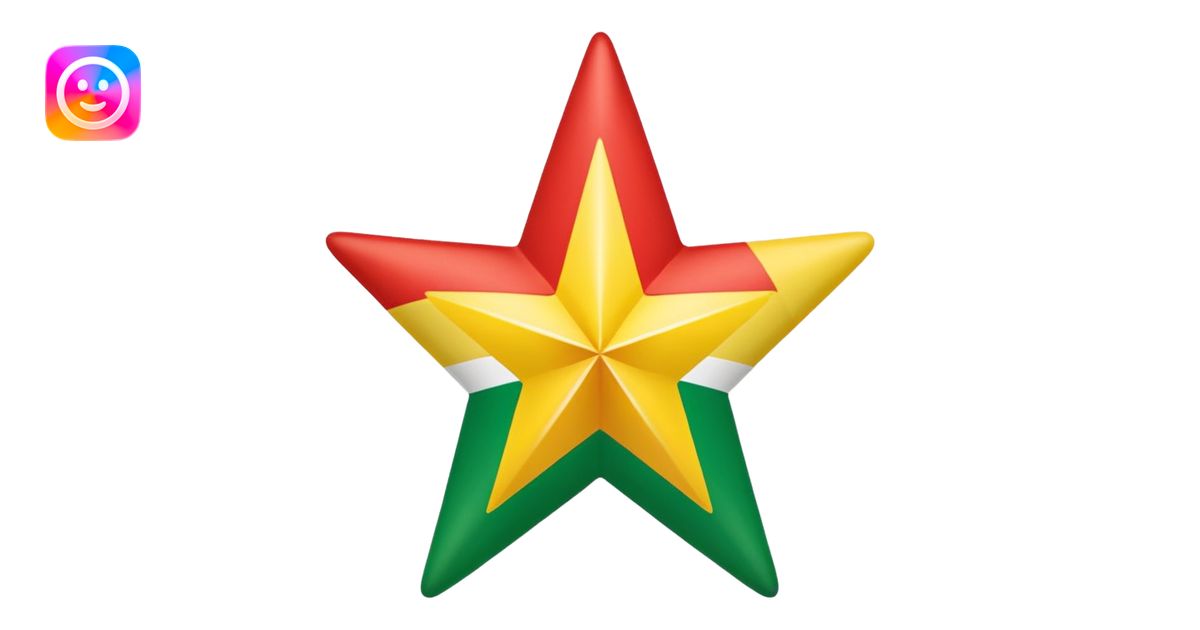 A five star verticy with the colours of this flag 🇸🇨 emoji | AI Emoji ...