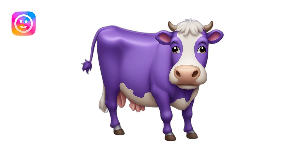purple cow emoji | AI Emoji Generator