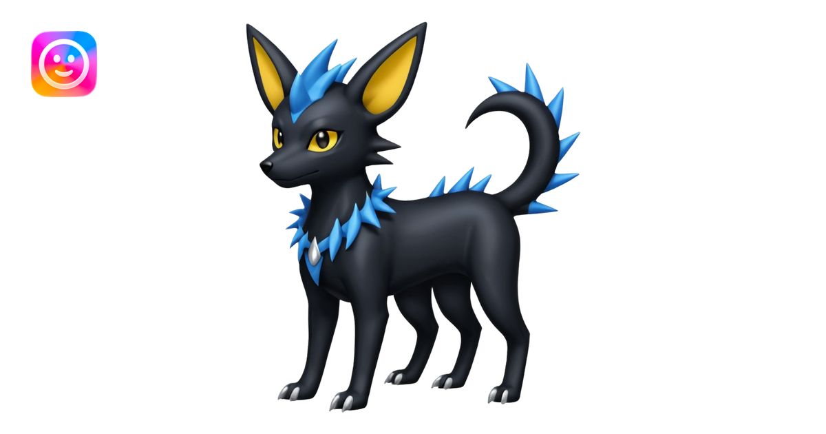 Luxray-Umbreon-Houndoom-Pokémon-Fakémon-hybrid-creature emoji | AI ...
