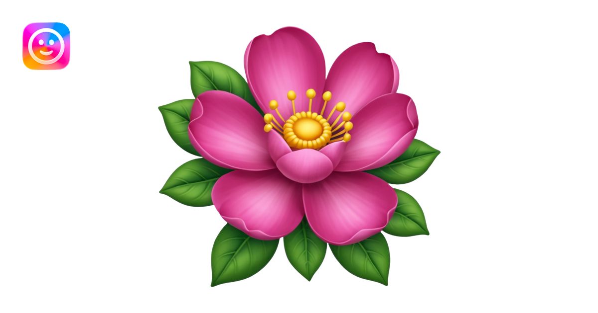 silk flower emoji | AI Emoji Generator