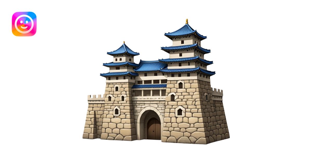 South Korea Hwaseong Fortress Palace castle emoji | AI Emoji Generator