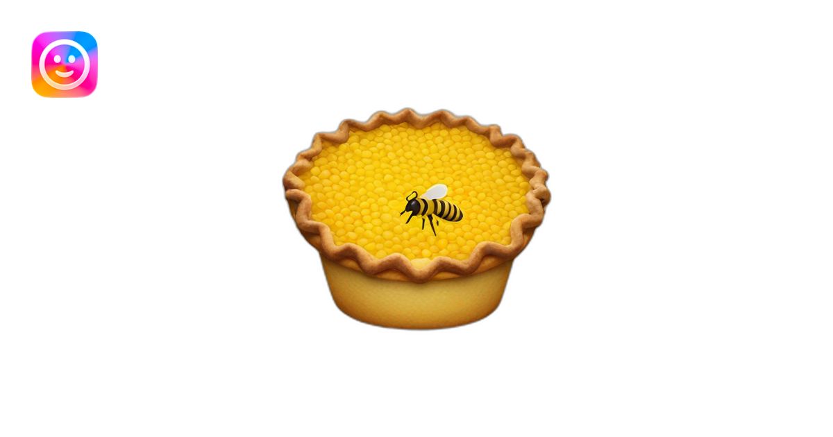 pie-made-of-bees emoji | AI Emoji Generator
