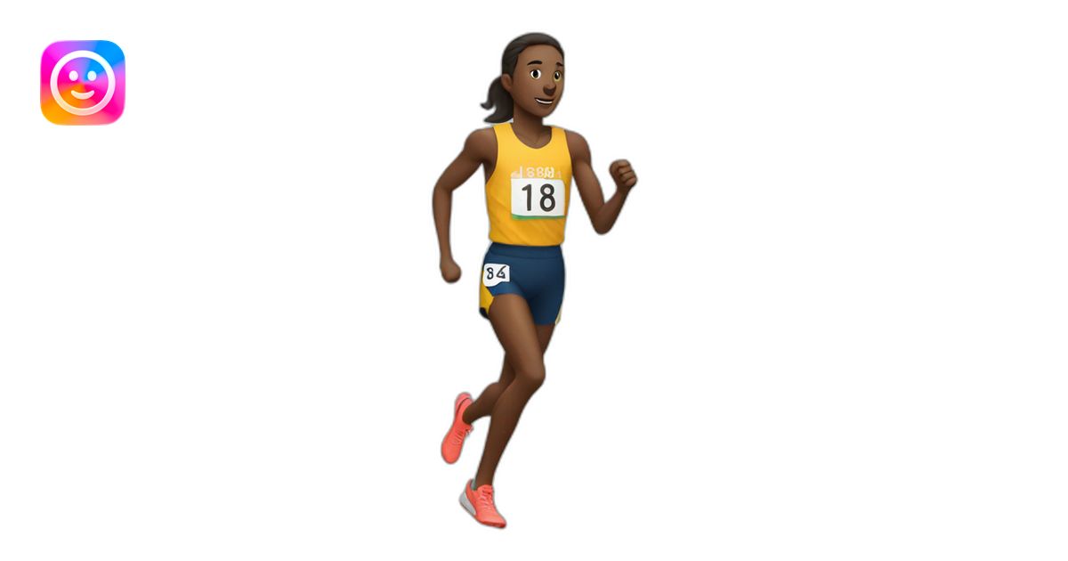 Cross country runner emoji | AI Emoji Generator