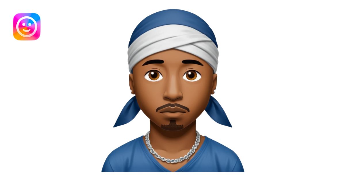 2Pac face emoji | AI Emoji Generator