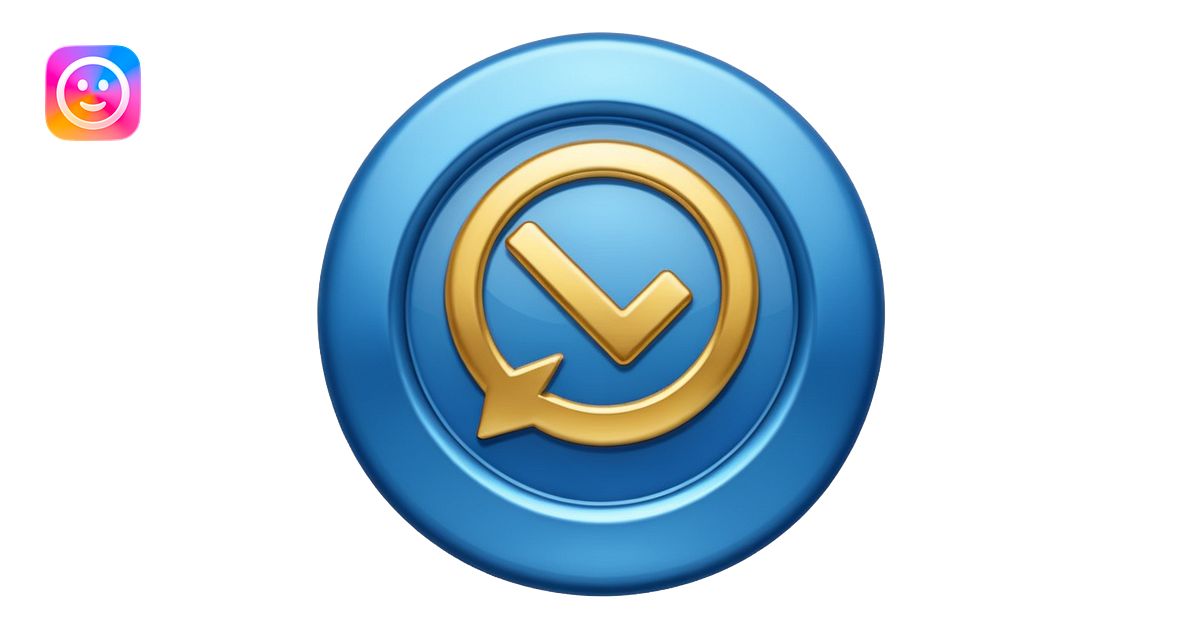Meta verification symbol blue tick emoji | AI Emoji Generator