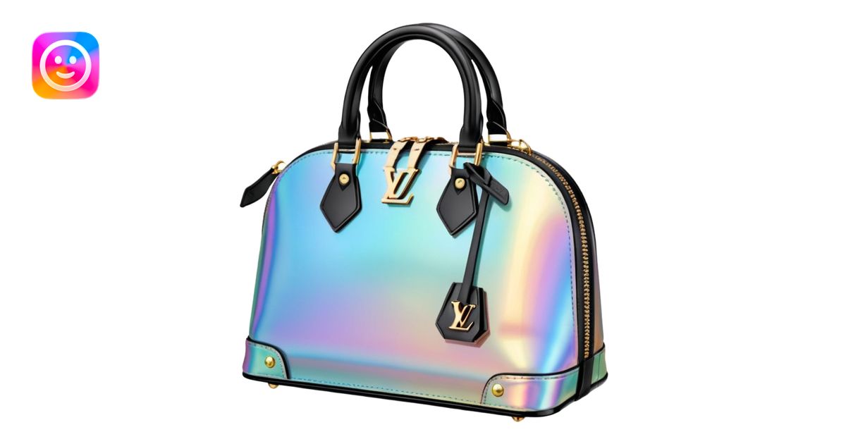 Isolated, rendering, detailed Louis Vuitton bag in futuristic ...