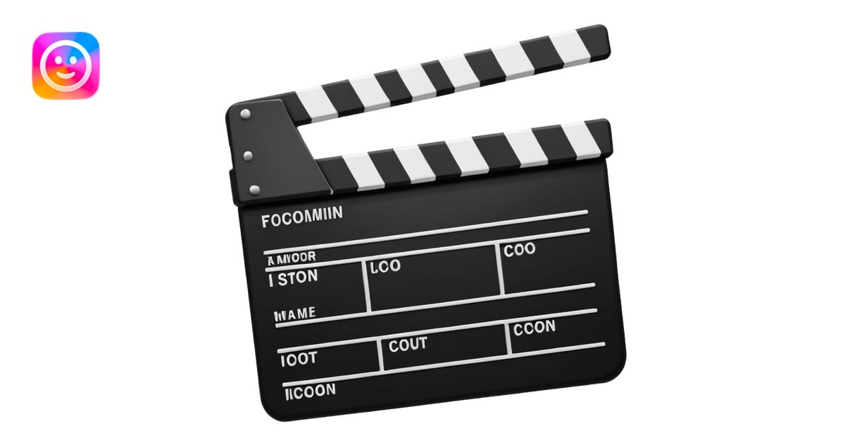 clapperboard emoji | AI Emoji Generator