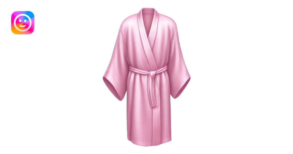 light pink silk robe emoji | AI Emoji Generator