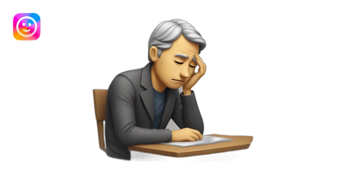 sad writer emoji | AI Emoji Generator