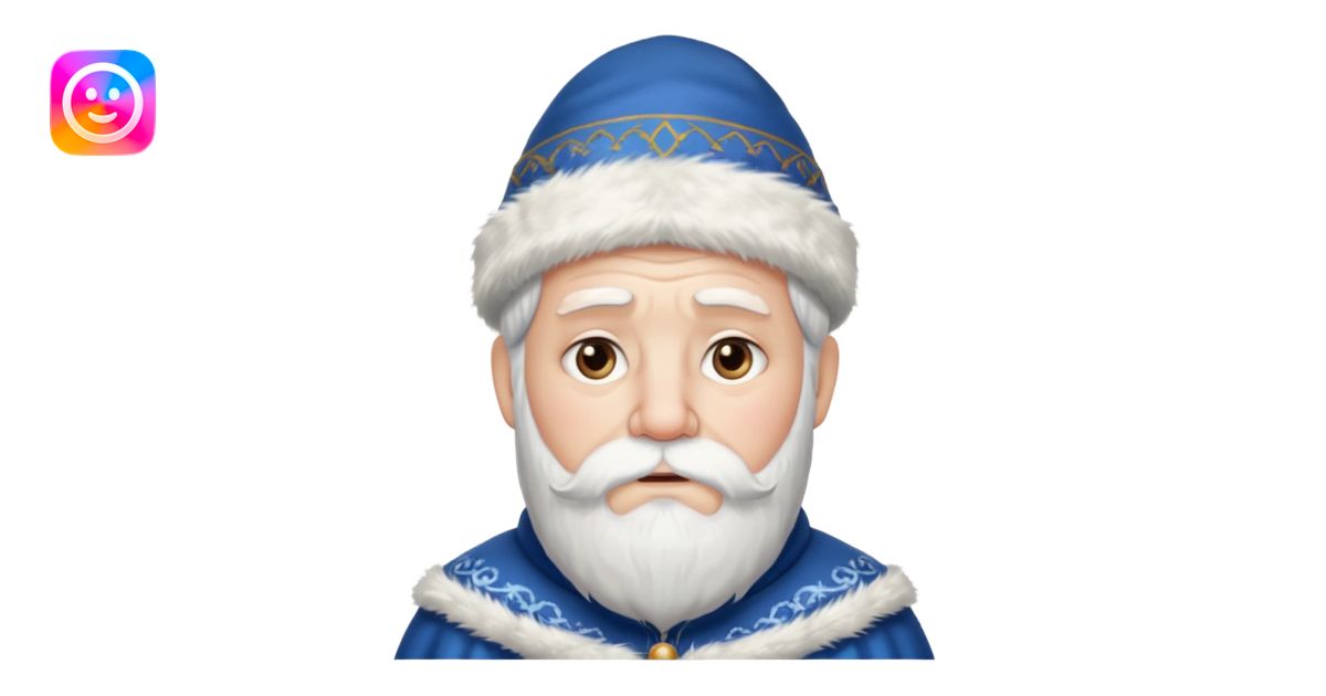 Father Frost SAD emoji | AI Emoji Generator