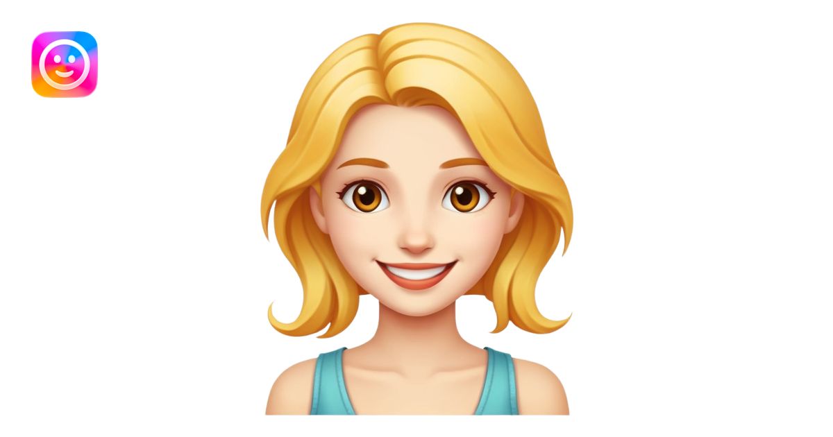 Beautiful smiling girl jinx emoji | AI Emoji Generator