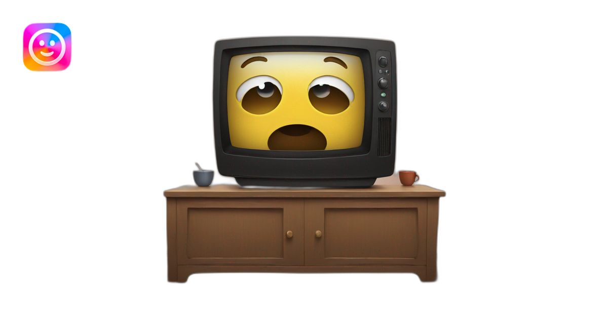 watching tv emoji | AI Emoji Generator