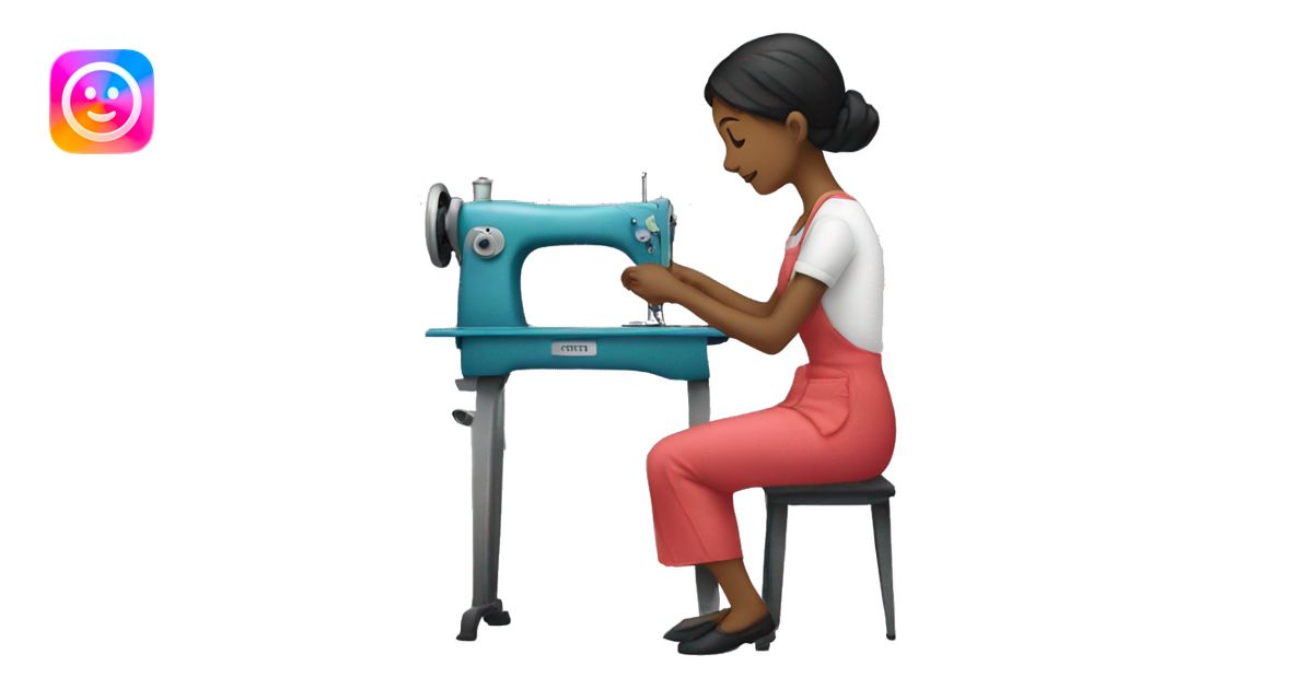 garment worker sewing machine emoji | AI Emoji Generator