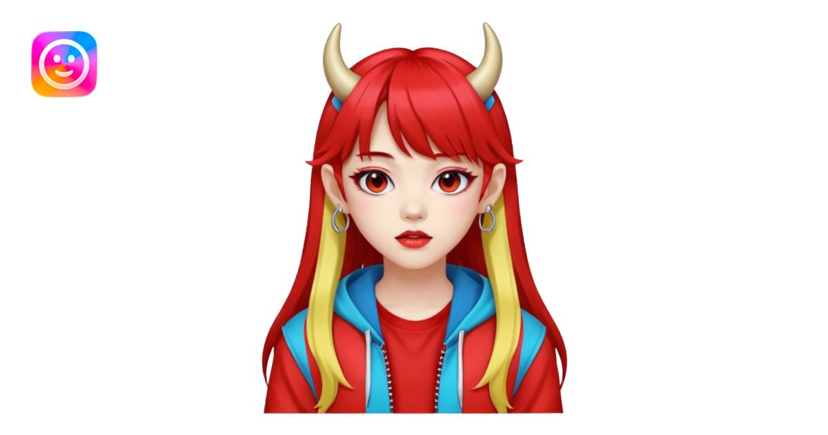 portrait-of-a-red devil-k-pop-idol,-wearing-a-stylish-streetwear-outfit ...