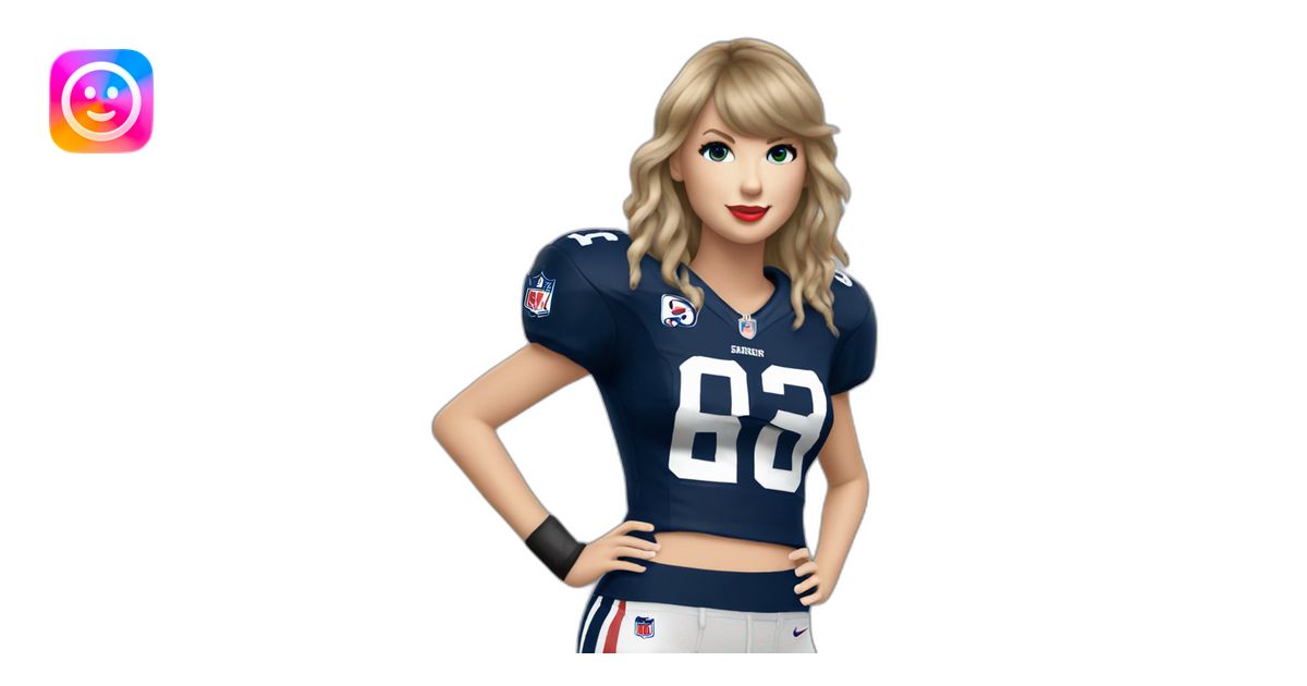 taylor swift playing nfl emoji | AI Emoji Generator