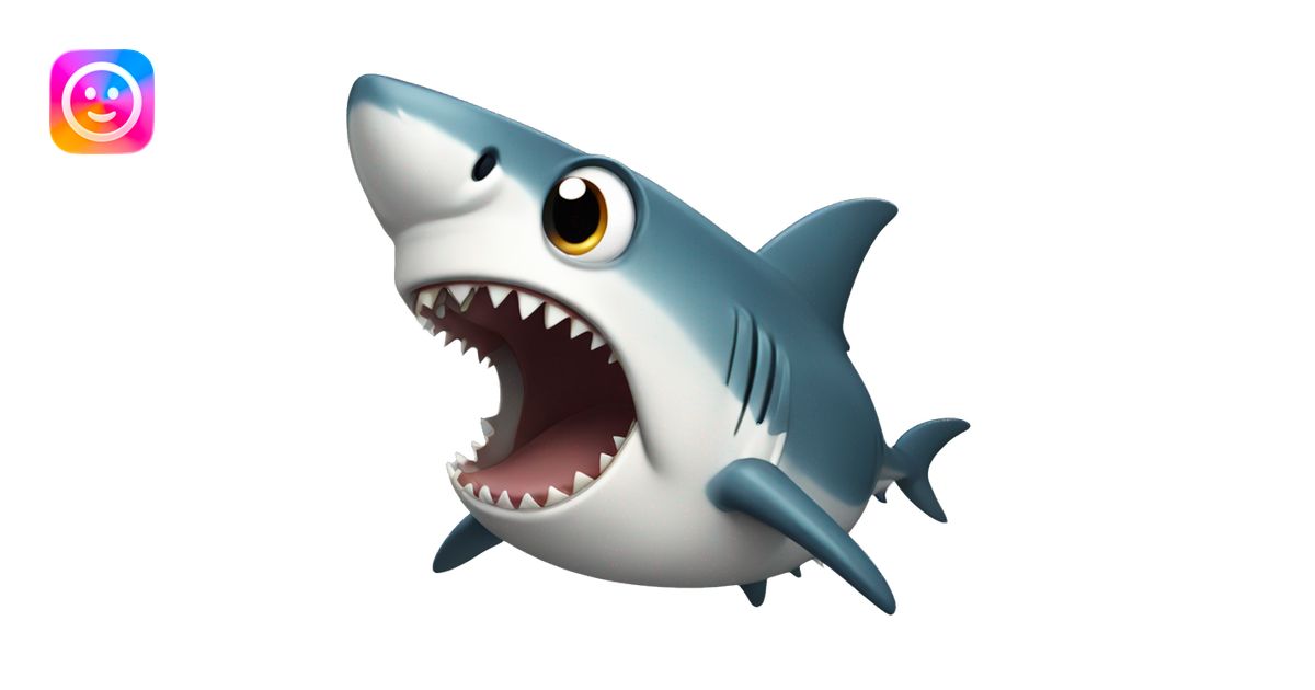 Confused shark emoji | AI Emoji Generator