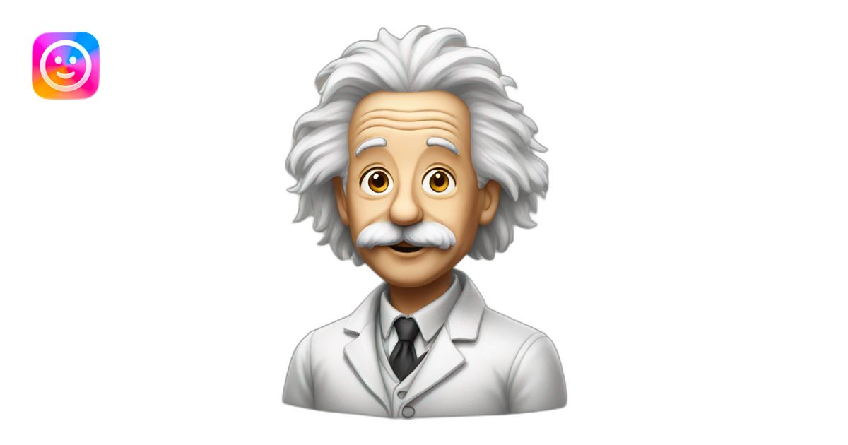 einstein emoji | AI Emoji Generator