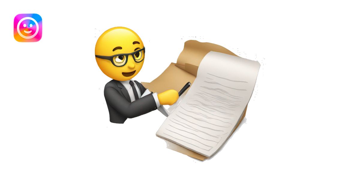 report writing emoji | AI Emoji Generator